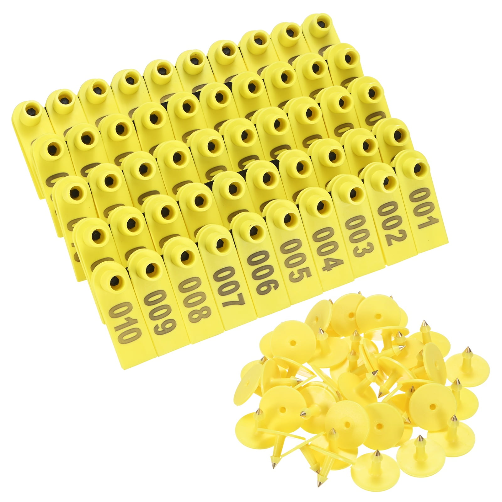 100-Pack Sheep Ear Tags 001-100 Number, TPU Livestock Ear Tags for Cows ...