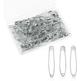 100 Pack Silver Safety Pins Assorted, Galvanized Steel Bulk Safety Pins ...