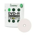 100 Pack Smartbuy 16X DVD-R 4.7GB 120Min White Inkjet Hub Printable ...
