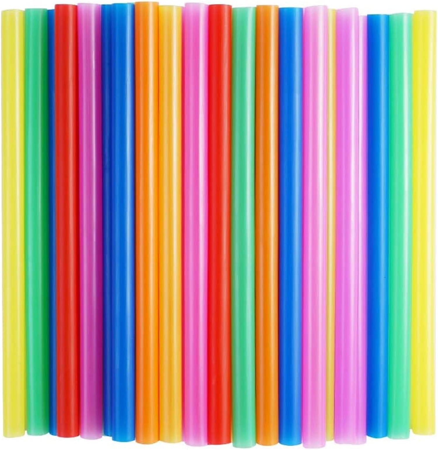 100 Pack Smoothie Straws, 8.27 inches Straws Disposable, Jumbo Wide ...