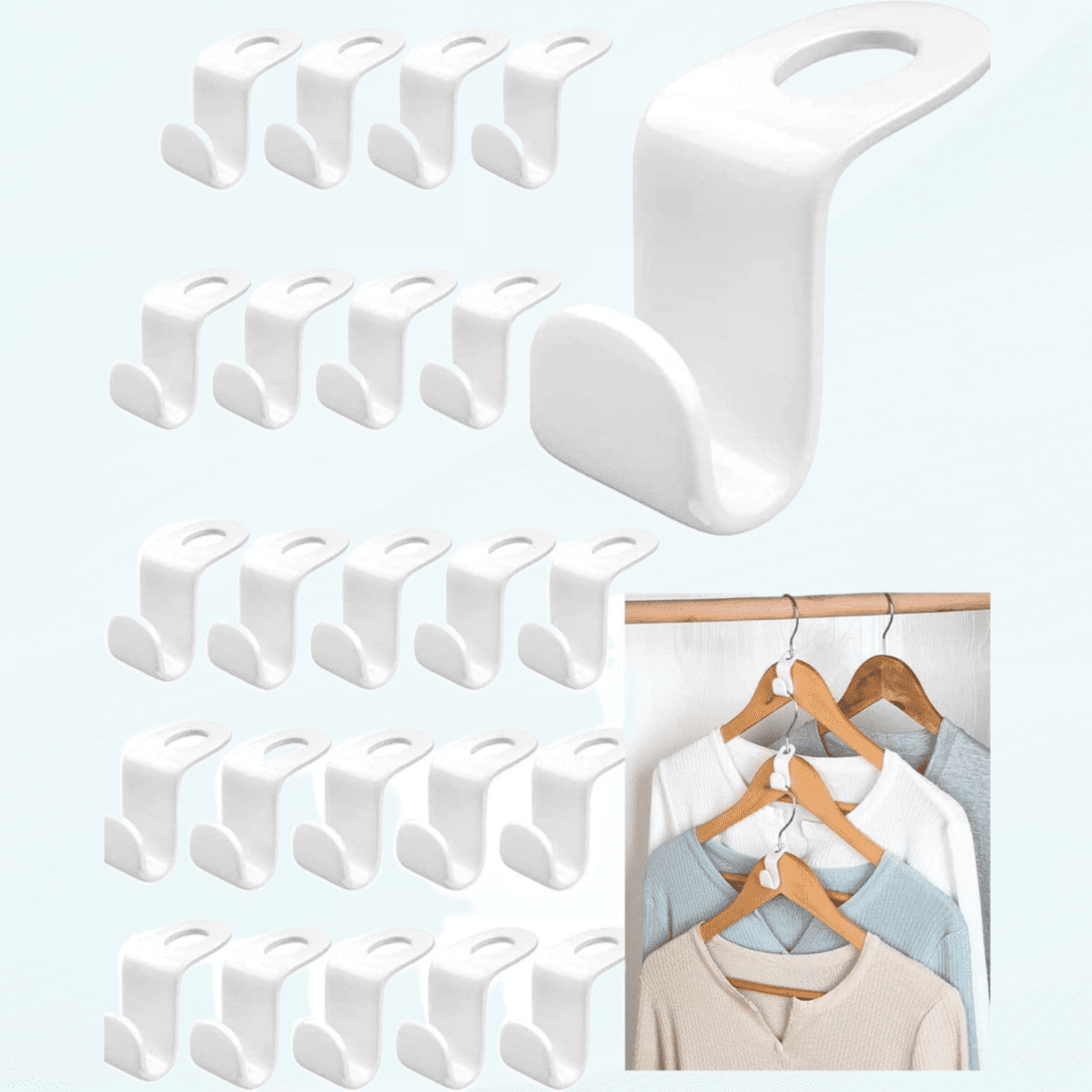 100 Pack Space Triangles for Hanging Clothes, Heavy Duty Clothes Hanger ...