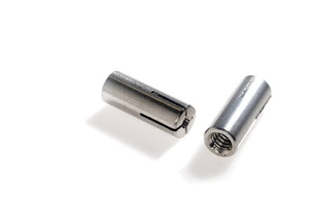 100 Pack Stainless Steel Drop-In Anchor With Tool 1/4" Diameter x 1 ...