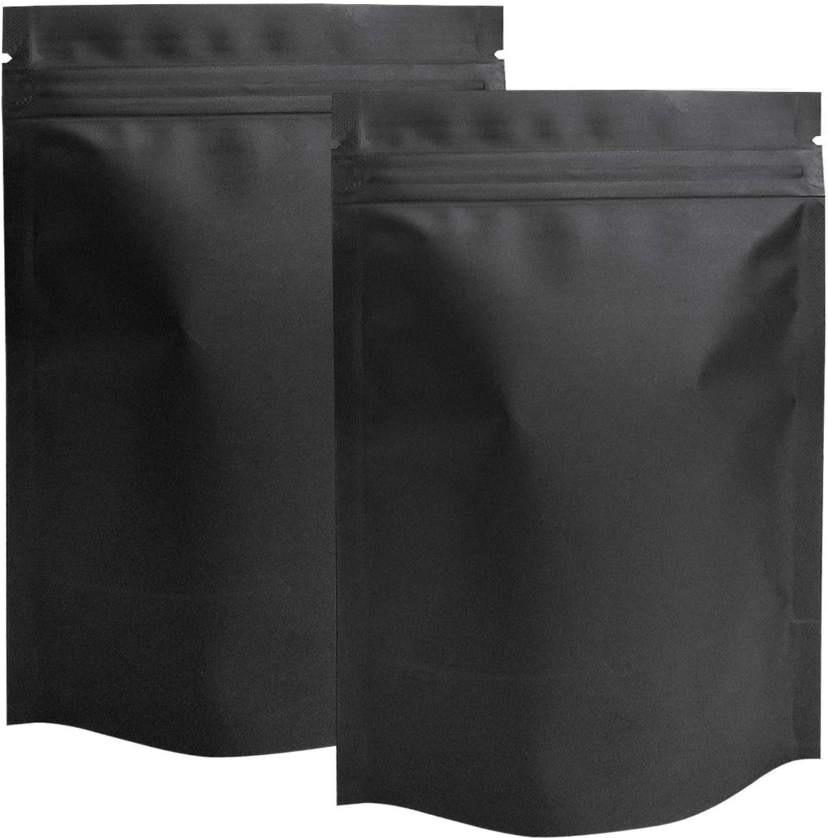 100 Pack Stand-Up Mylar Bags - 6.3 x 9.4 Inch Smell Proof Bags Foil ...