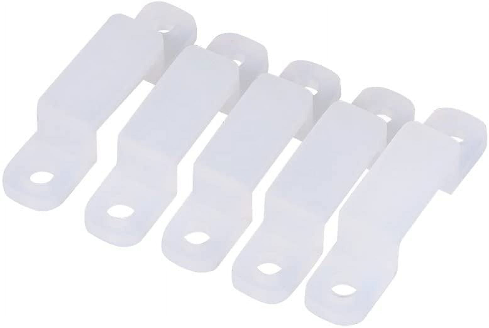 100 Pack Strip Light Mounting Brackets, Rope Light Clips, 8/10/12Mm ...