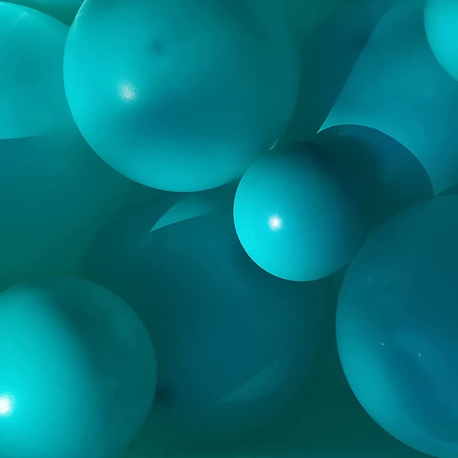 100 Pack Teal Balloons Different Sizes 18 12 10 5 Inch KIRIKOU Party ...