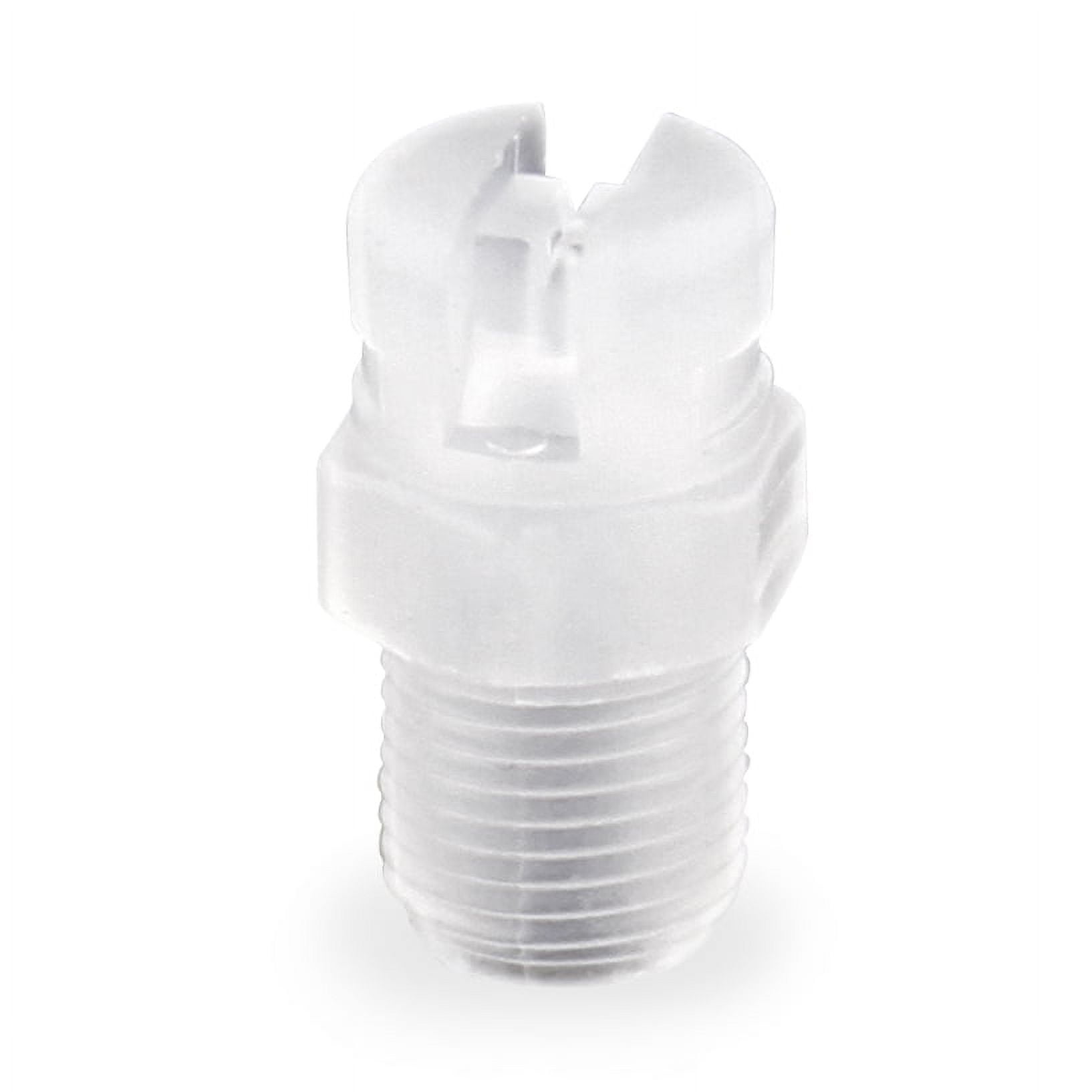 100 Pack Tefen White Flat Fan Spray Nozzle W/Poly Filter 1/8" NPT ...