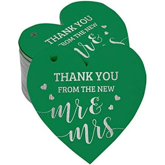 100 Pack Thank You from The New Wedding Favor Paper Tag Craft Real ...