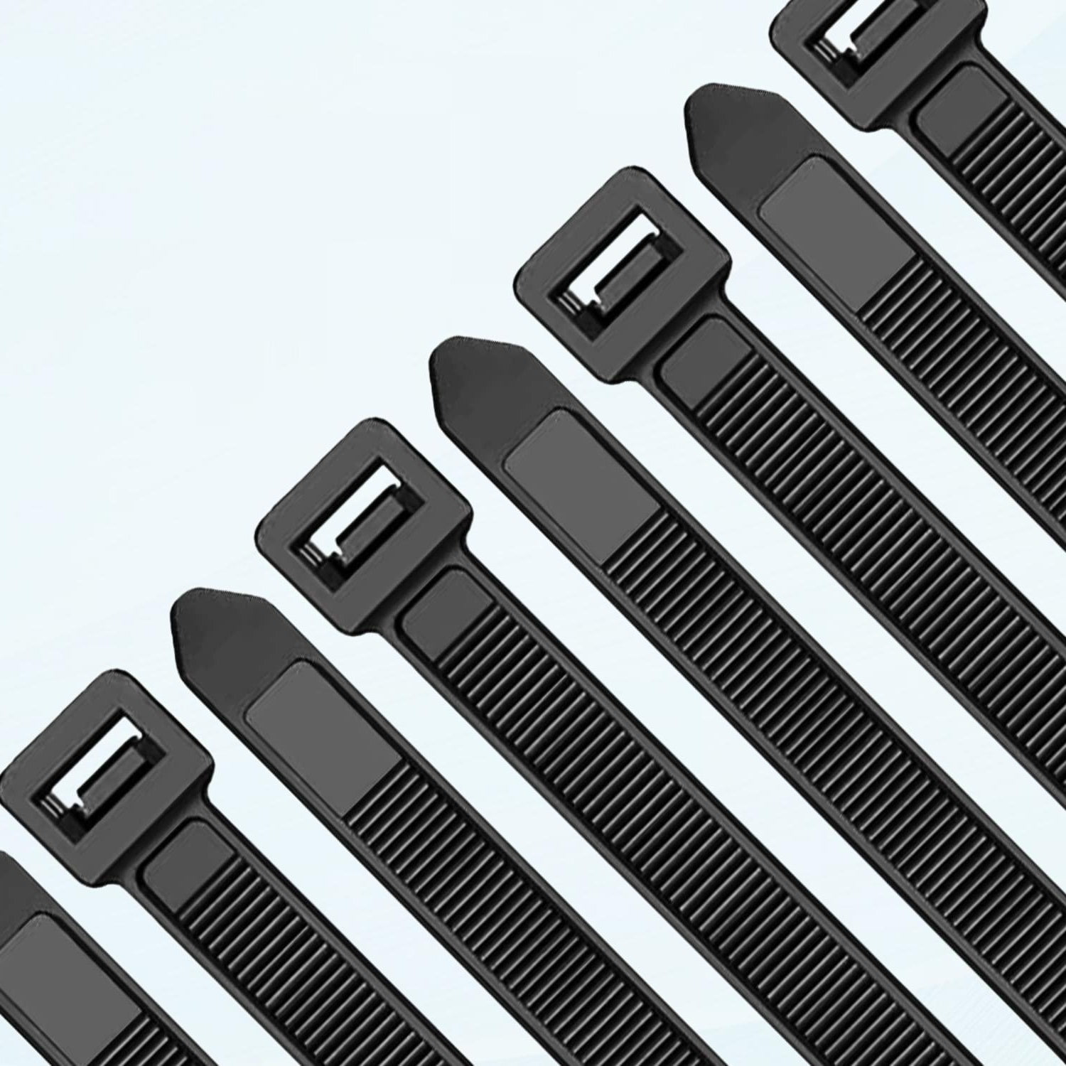 100 Pack Thick Black Cable Ties Large Heavy Duty 300mm x 7.6mm Strong ...