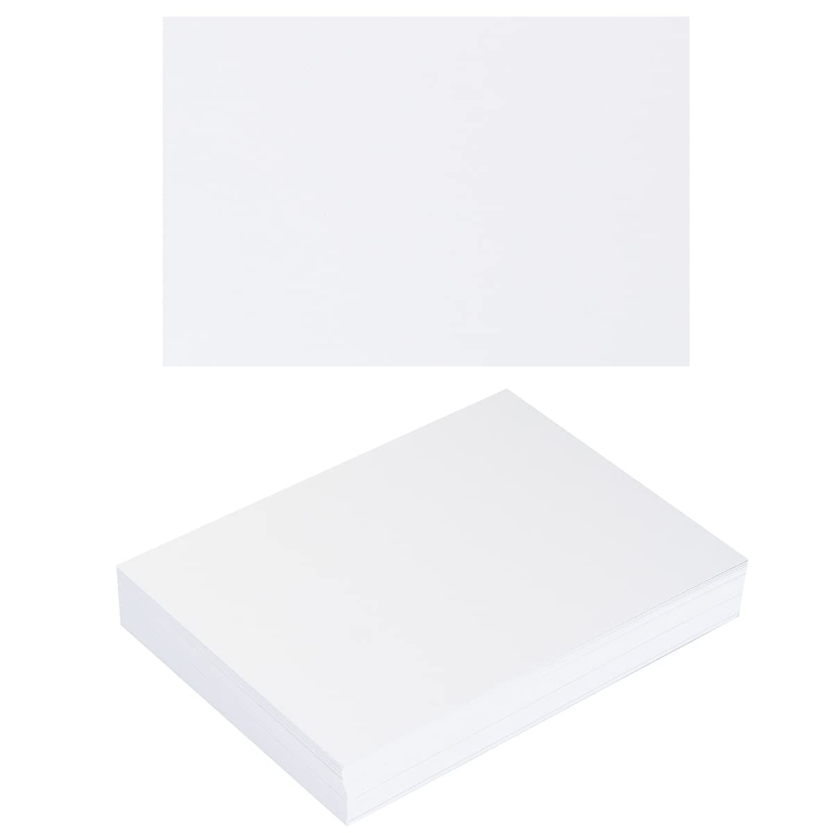 100 Pack Thick Paper MMF7 Cardstock Blank Heavy Cards Stock for ...
