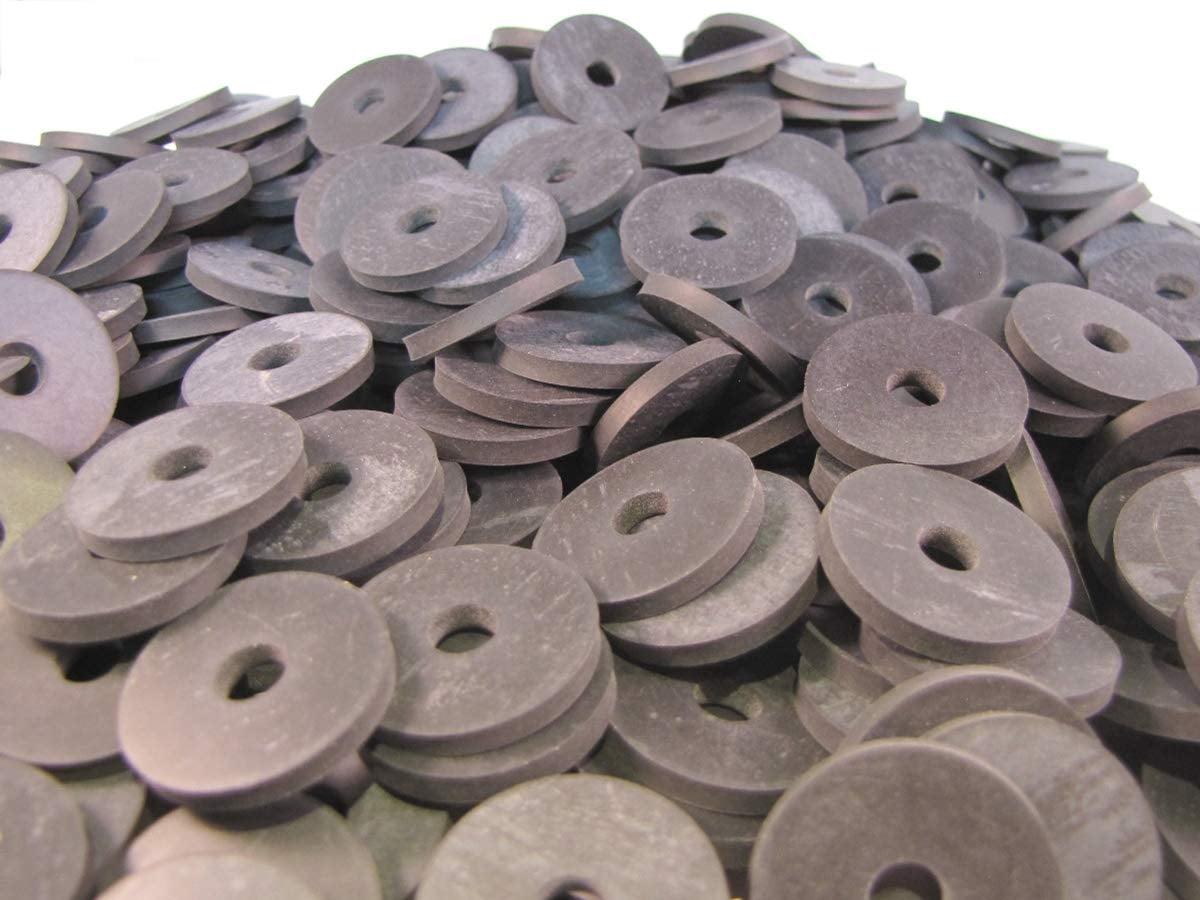 (100 Pack) Thick Rubber Washers - 1" OD X 1/4" ID X 1/8" Thickness 70 ...
