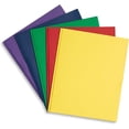 100-Pack Two-Pocket Pronged Letter-Size Folders with Three-Hole ...