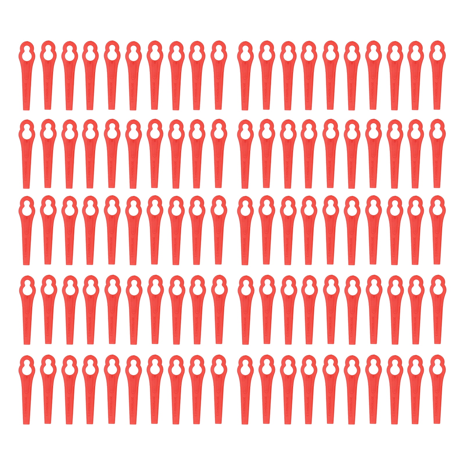 100-Pack Universal Gourd-Type Plastic Trimmer Blades for Lawn Mower ...
