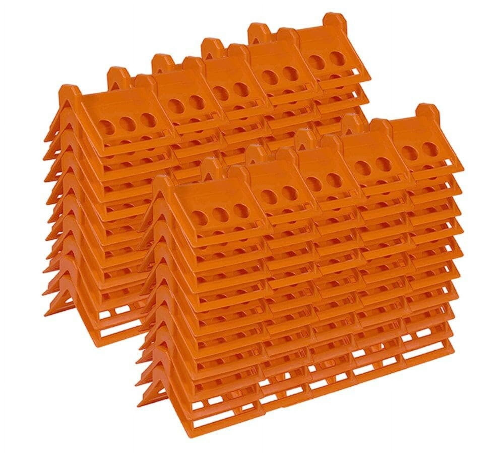 (100 Pack) V Shaped Board 4" Orange Plastic Corner Edge Protectors for ...