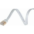 100-Pack White 25FT Flat CAT7 U/FTP Ethernet Cable 10Gbps High Speed ...