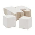 100-Pack Small Square Plain White 3x3x3 Paper Gift Boxes with Lids ...