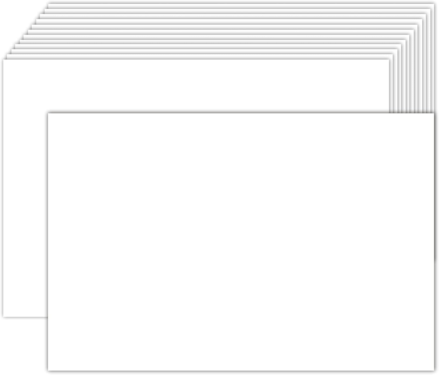 100 Pack White Blank Index Cards 4x6 Thick Paper, 80lb Heavyweight ...