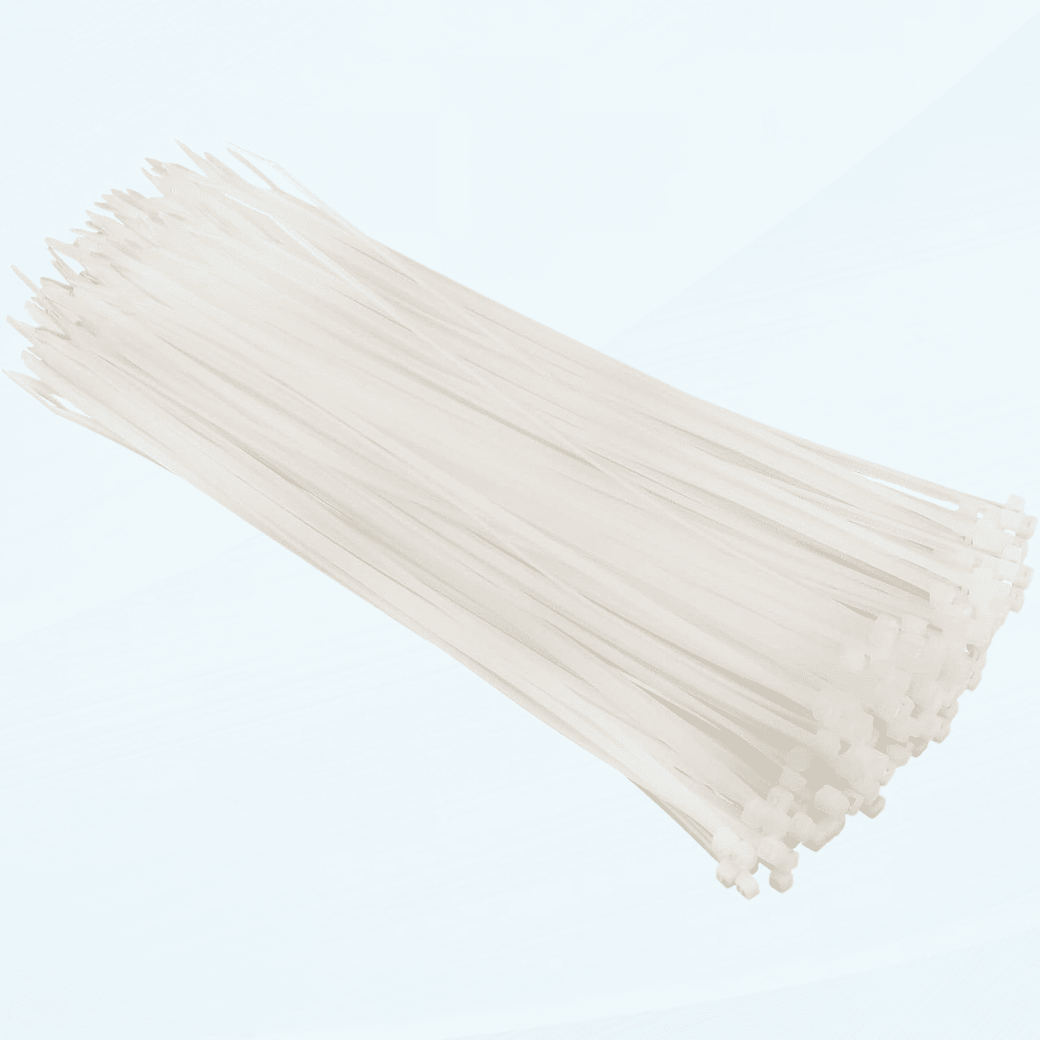 100 Pack White Cable Ties Heavy Duty Thick Cable Tie Large 250mm×4.8mm ...