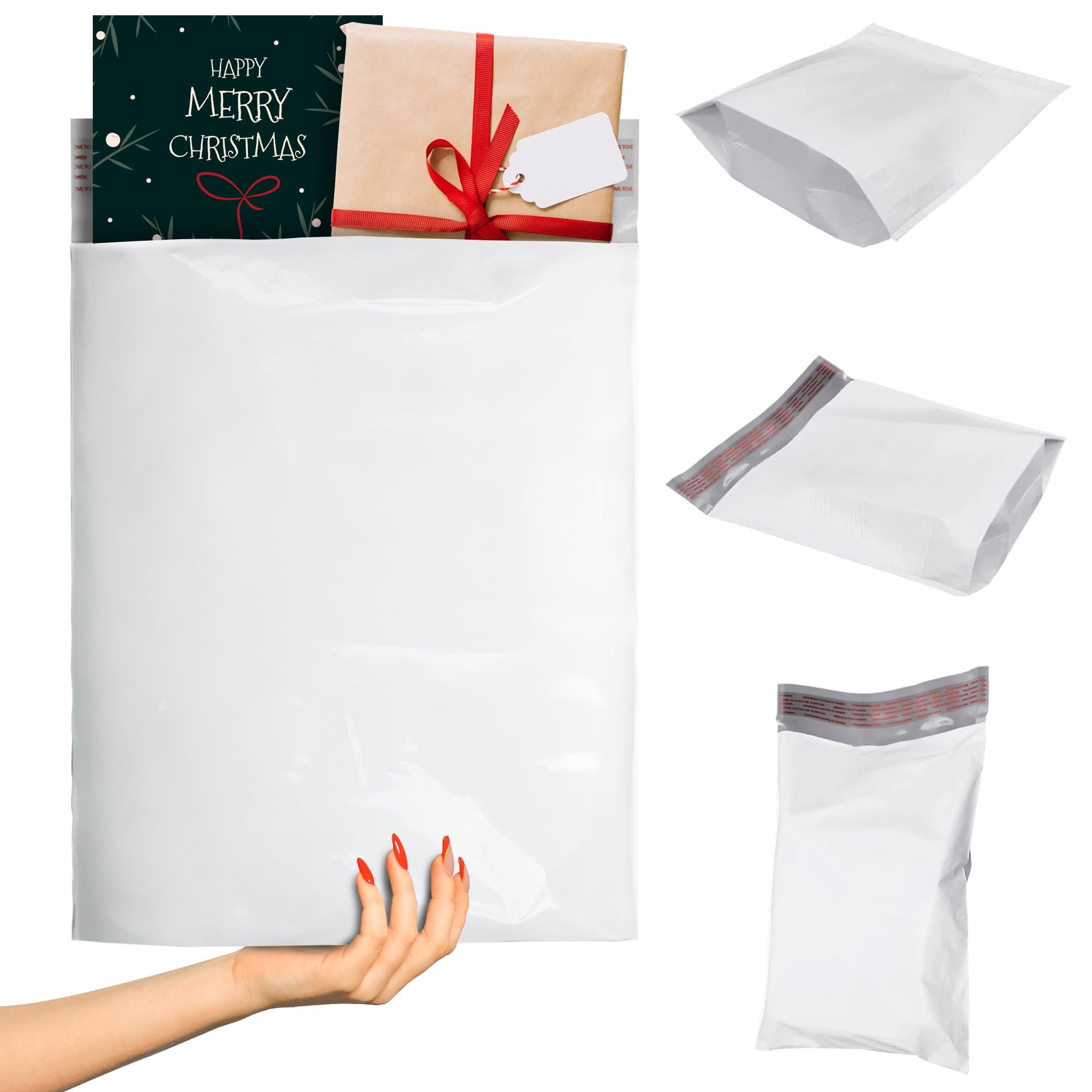 100 Pack White Expandable Envelopes 13" x 16" x 4" Self-Seal Expansion ...