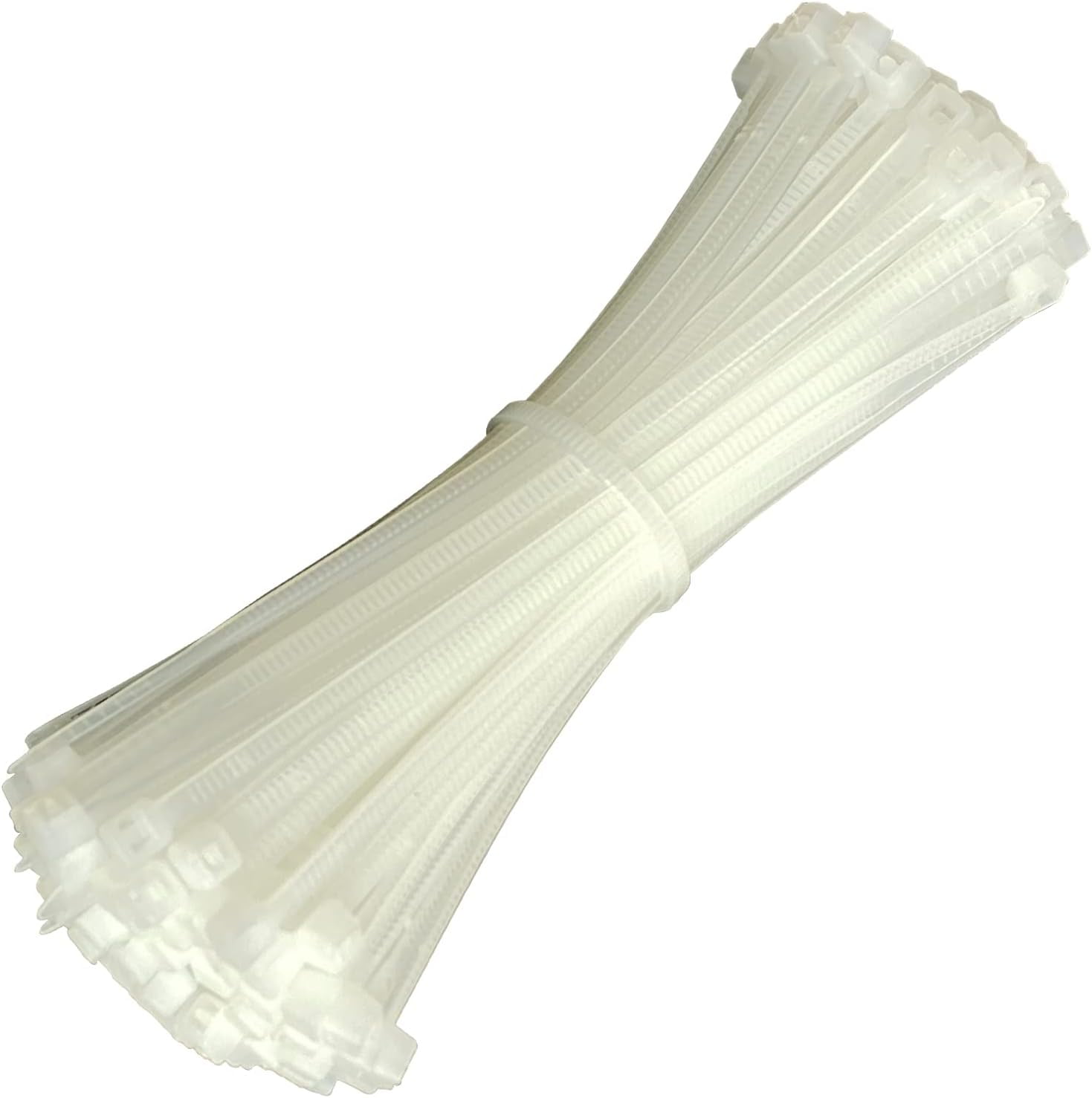 100 Pack White Plastic Cable Ties 100mm×2.5mm Small Nylon Zip Ties ...