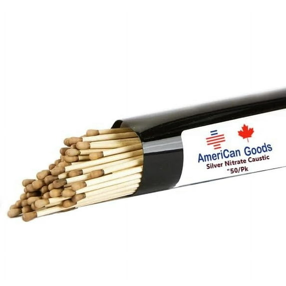 100/Pack Wood Silver Nitrate Caustic 6" Sticks Long Caustic Applicators ...