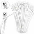 100 Pack Zip Ties with Screw Hole, 8" Heavy Duty Self-Locking Cable ...