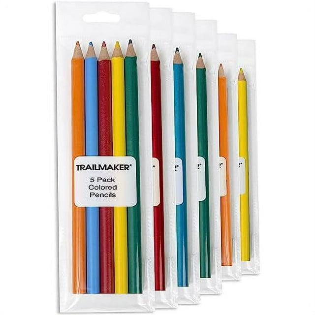 100 Pack of Bulk Wholesale Colored Pencils Containing 5 Colored Pencils ...