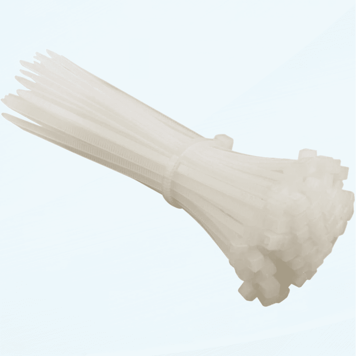 100 Pack of White Cable Ties,100mm x 2.5mm, 4" Nylon Tie Wraps Self ...