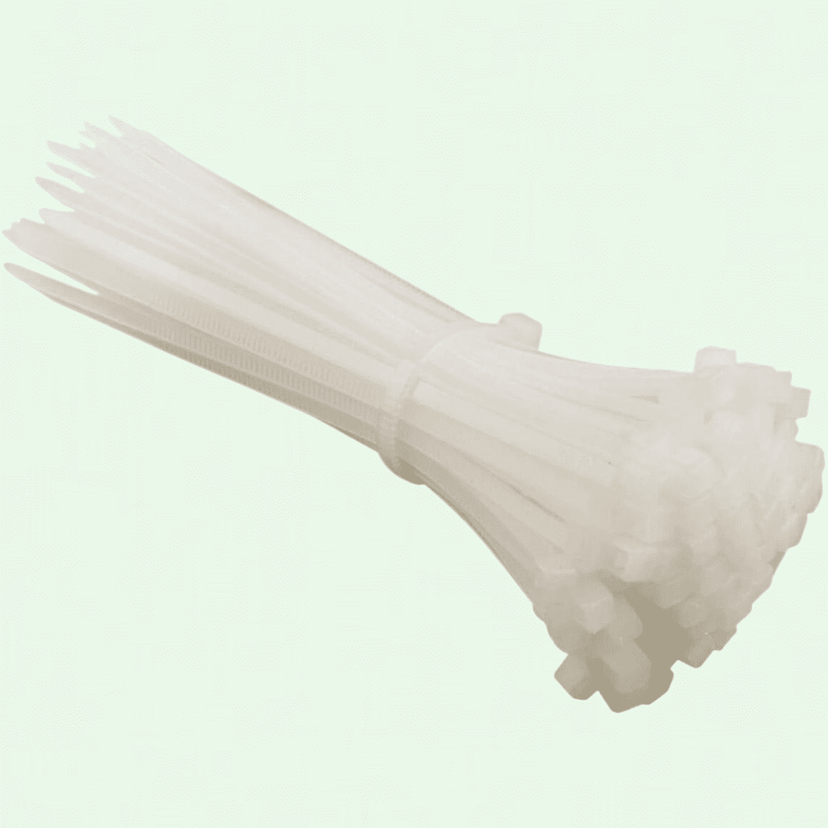 100 Pack of White Cable Ties, 4" Nylon Tie Wraps, Self-Locking Small ...