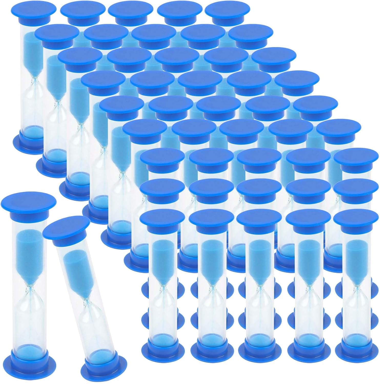 100 Packs 1 Minute Sand Timer, Hourglass Sandglass Clock, Countdown ...