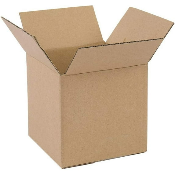 100 Packs 4 x 4 x 4 inches Cardboard Paper Boxes Mailing Packing ...