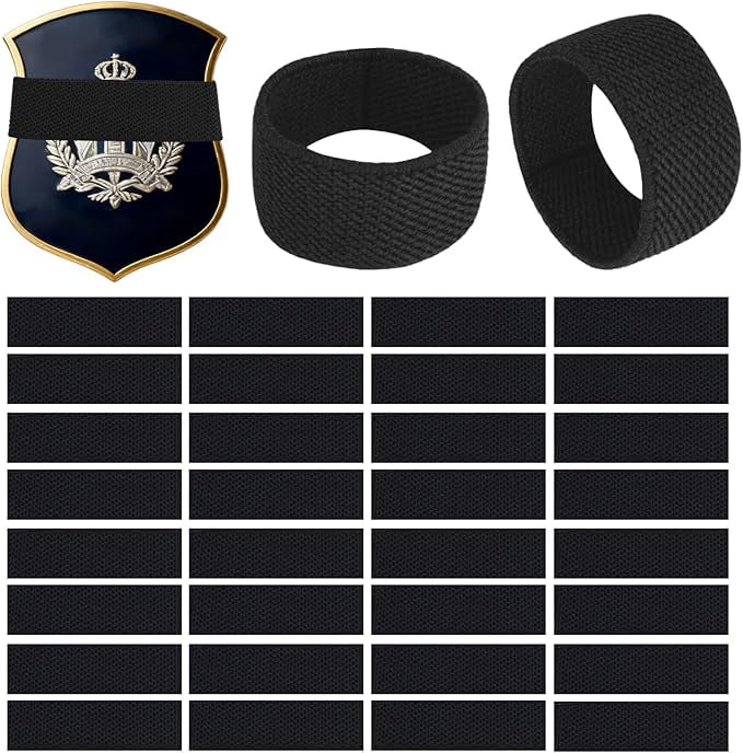 100 Packs Mourning Bands for Badges, Police Mourning Band Stripe, High ...