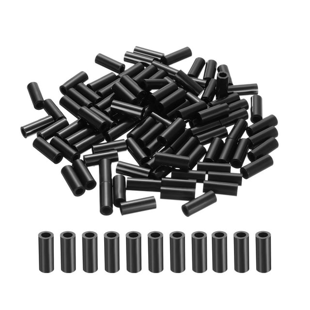 100 Packs Nylon Round Spacers 4mm ID, 7mm OD, 18mm Height Screws ...