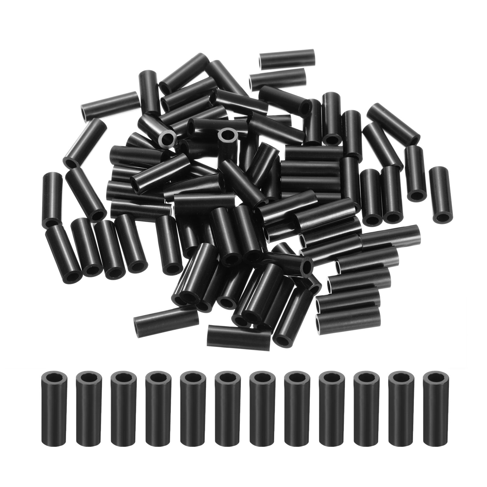 100 Packs Nylon Round Spacers 4mm ID, 7mm OD, 20mm Height Screws ...