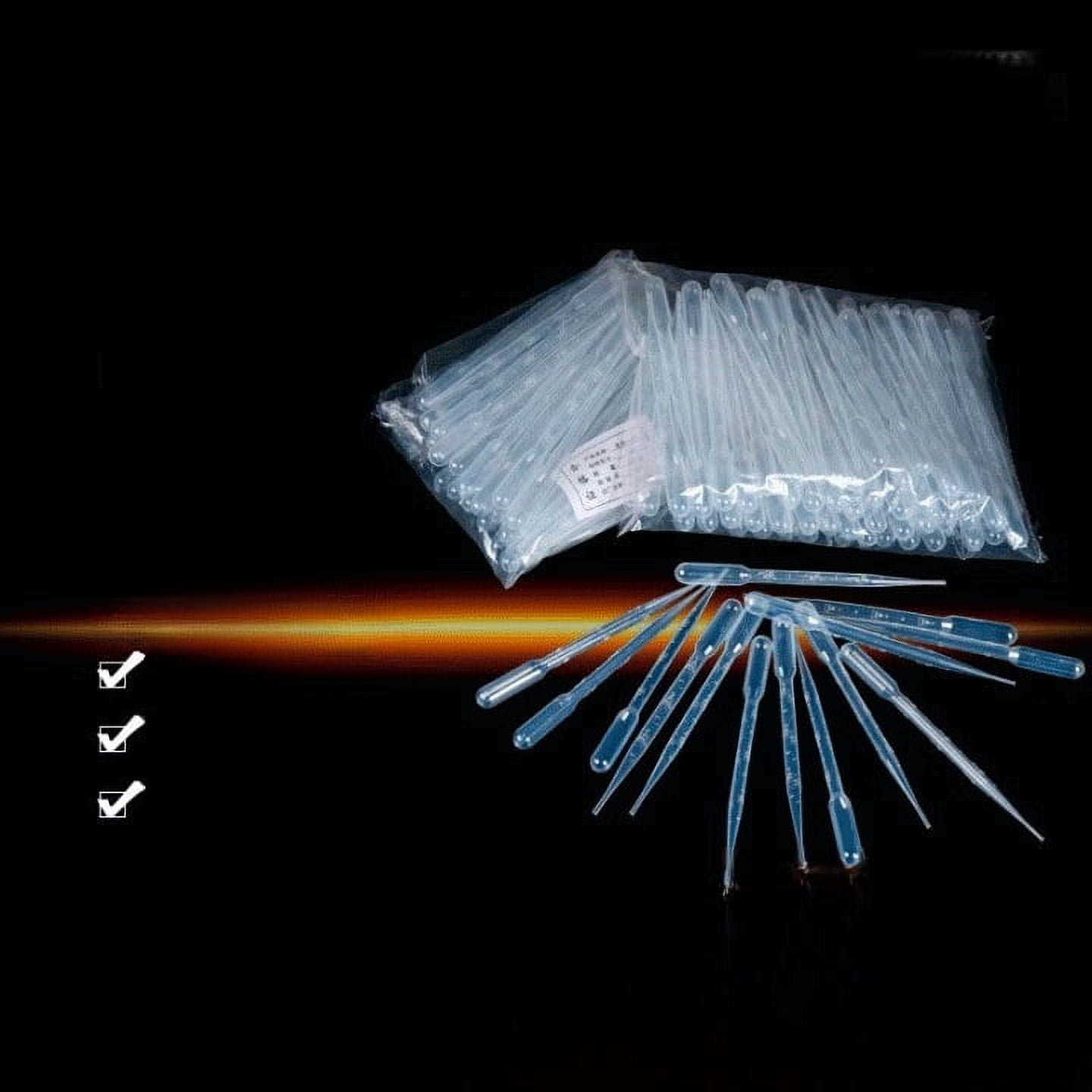 100 Packs Plastic Pasteurized Straw Dropper Diverse Sizes 1ml to 10ml ...