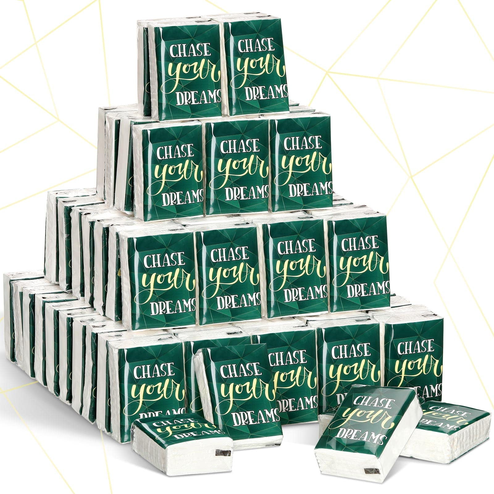 100 Packs Pocket Tissues YYF14 Facial Tissues Wallet Tissues Bulk ...