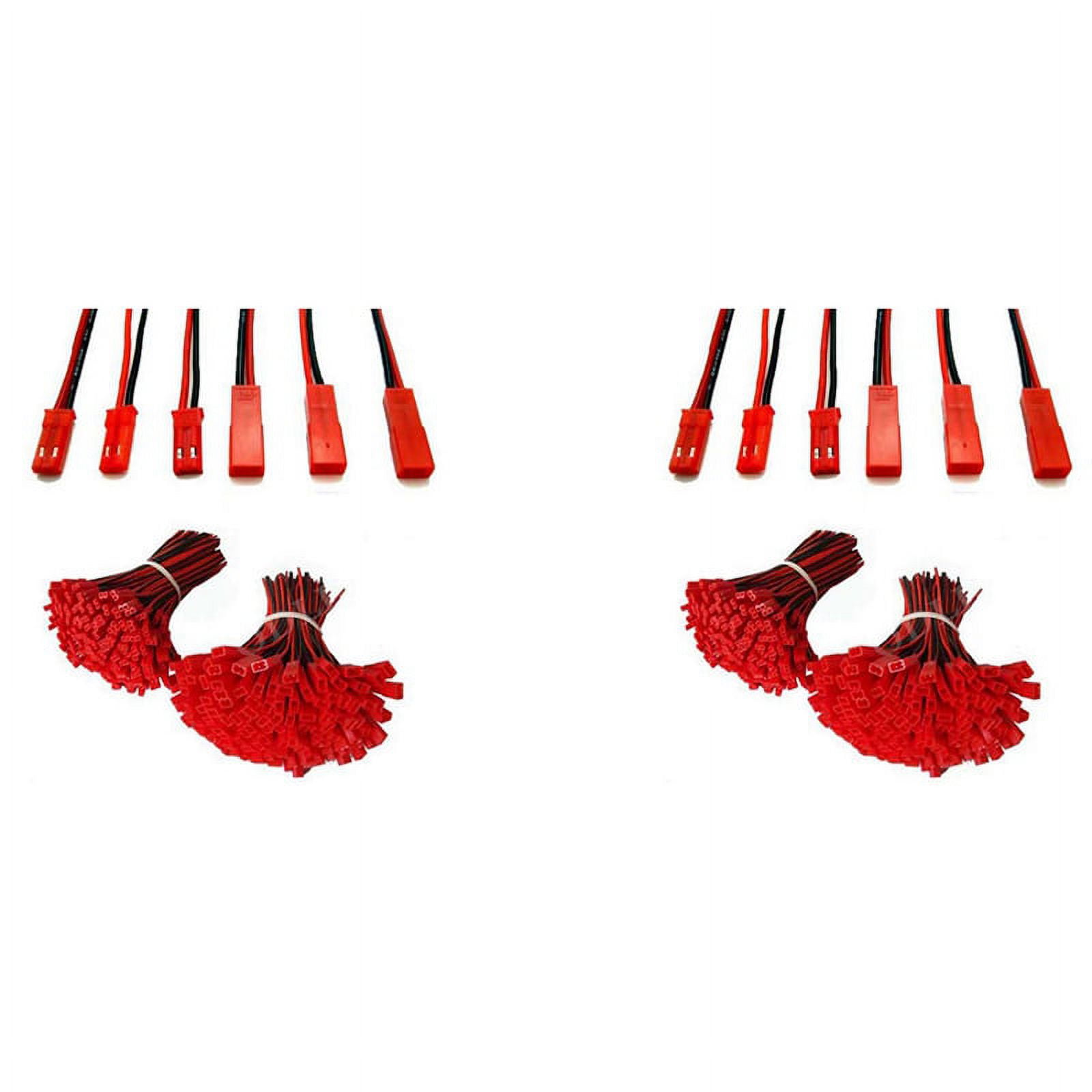 100 Pairs 10cm JST Connector Plug Cable Male+Female for RC Battery,JST ...