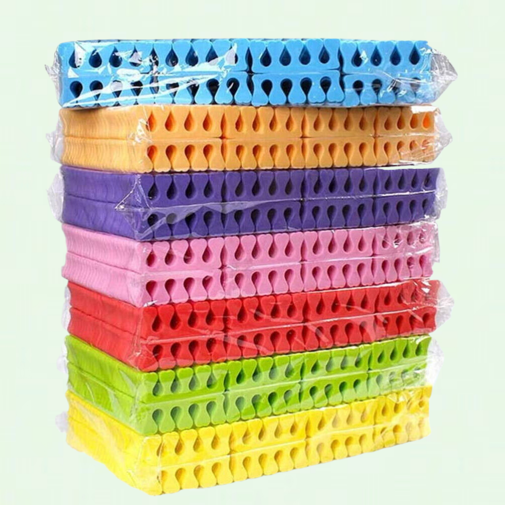 100 Pairs Foam Toe Separators Finger Toe Spacers Disposable Toes ...
