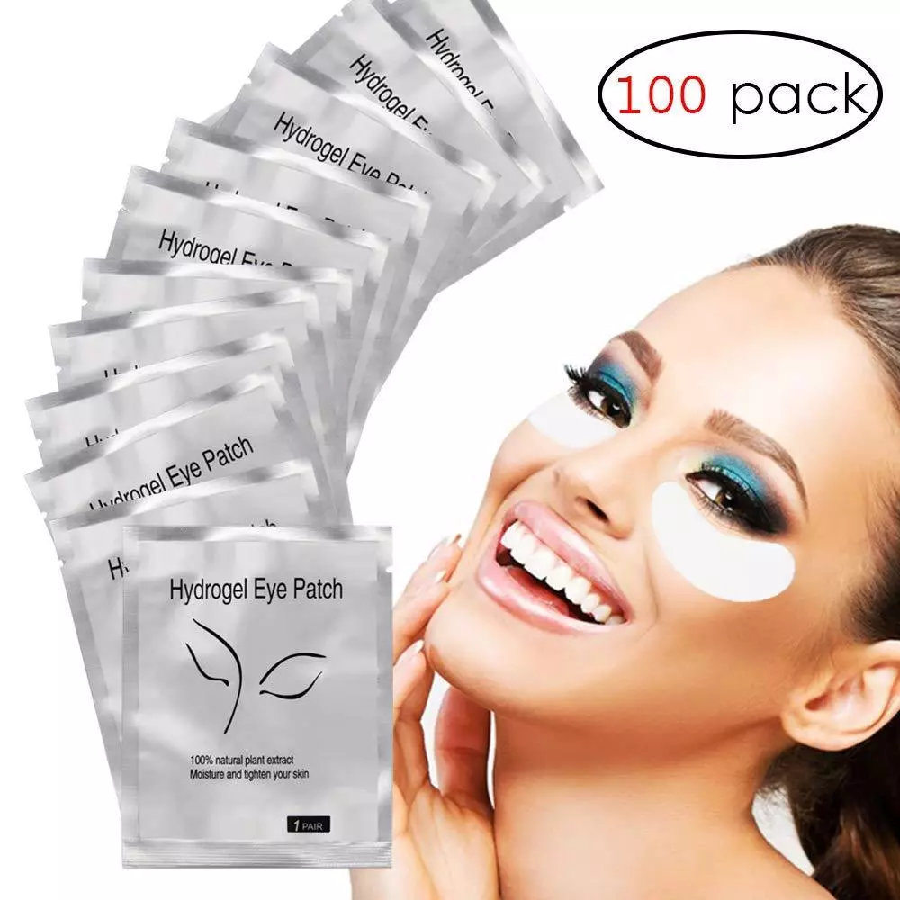 100 Pairs Under Eye Pads Eyelash Pad Gel Patch Lint Lashes Extension ...