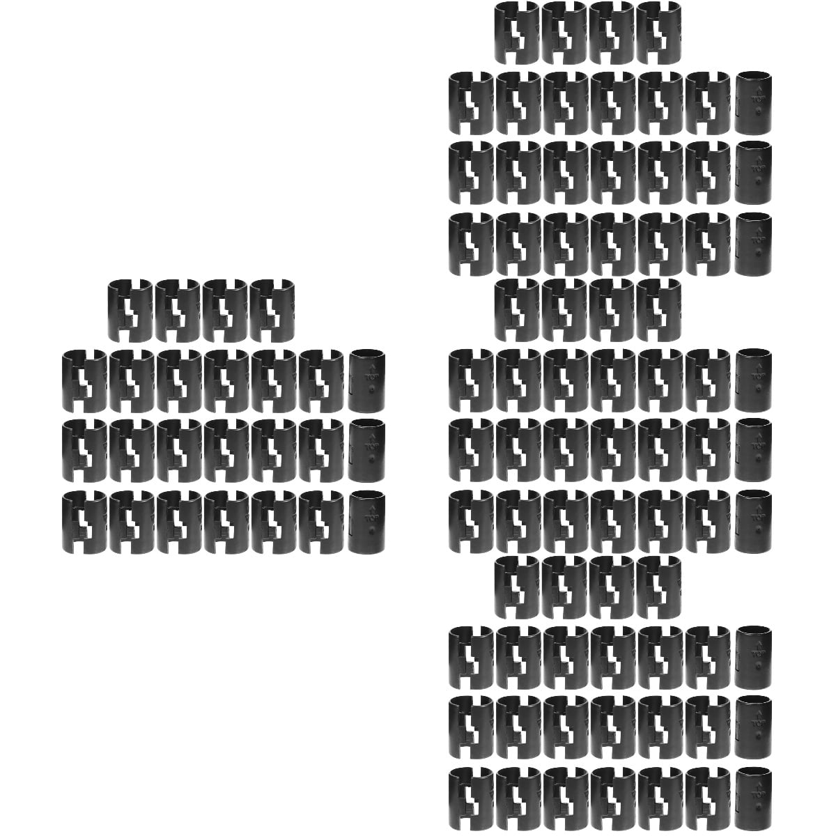 100 Pairs Wire Shelf Clips Shelving Sleeves Shelf Plastic Lock Clips ...