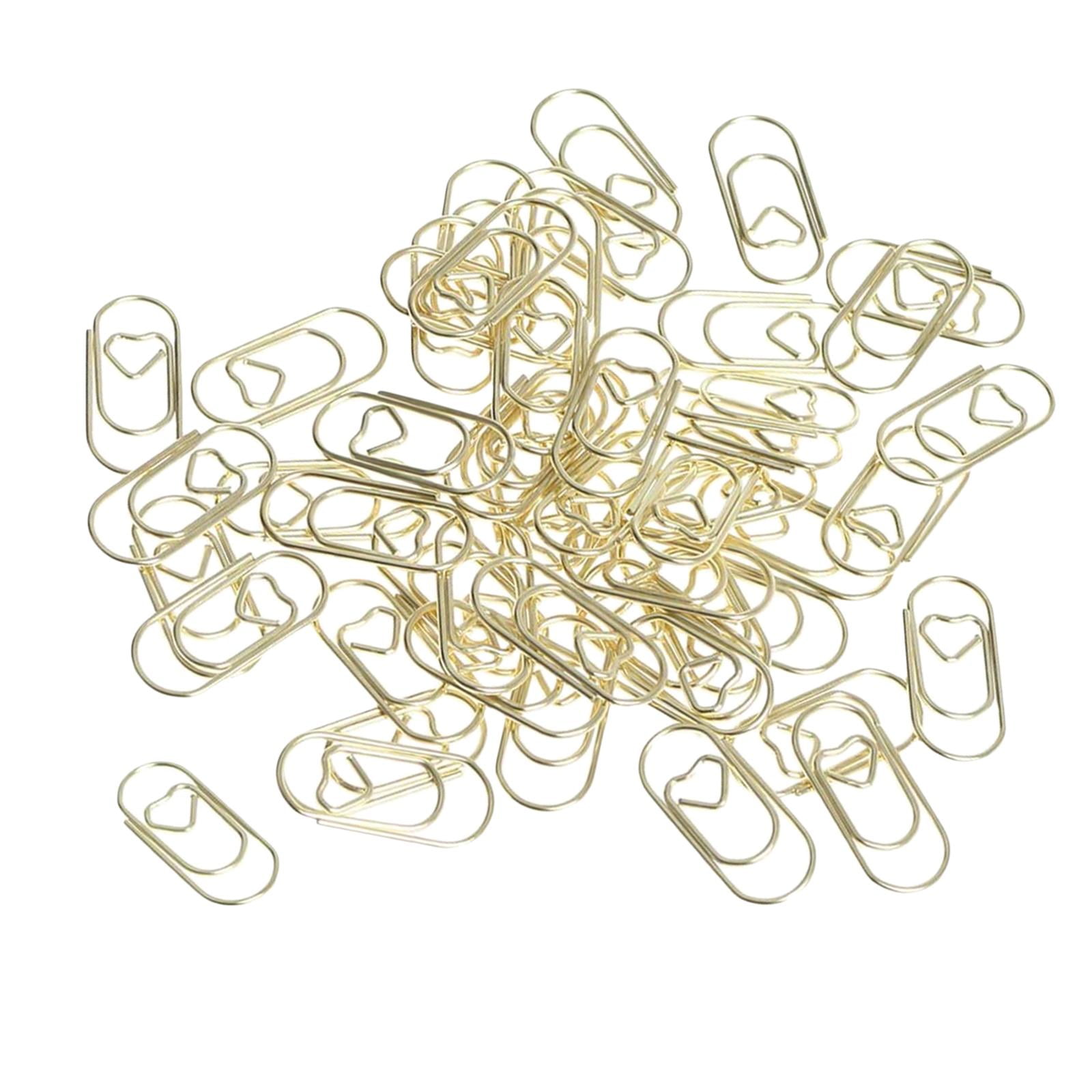 100 Paper Clips, Heart,Paperclips for And Personal Use(20 Mm) Kids ...