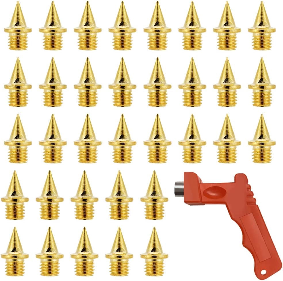 100 Pcs 1/4 Inch Steel Track Spikes, Cross Country Spikes with Spike ...