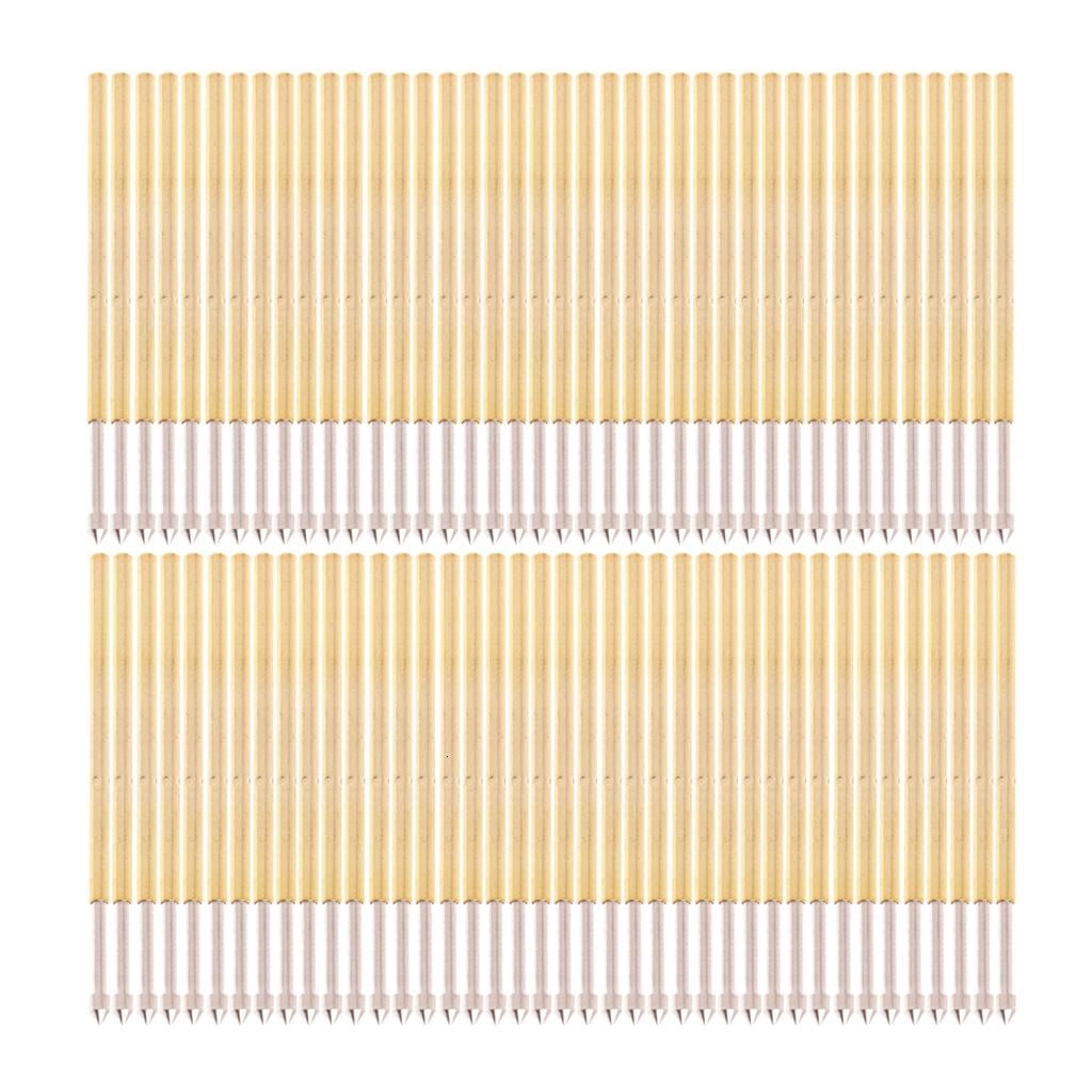 100 Pcs /1 Set Professional Spring Test Probe Pogo Pin P100-E2 Dia 1 ...