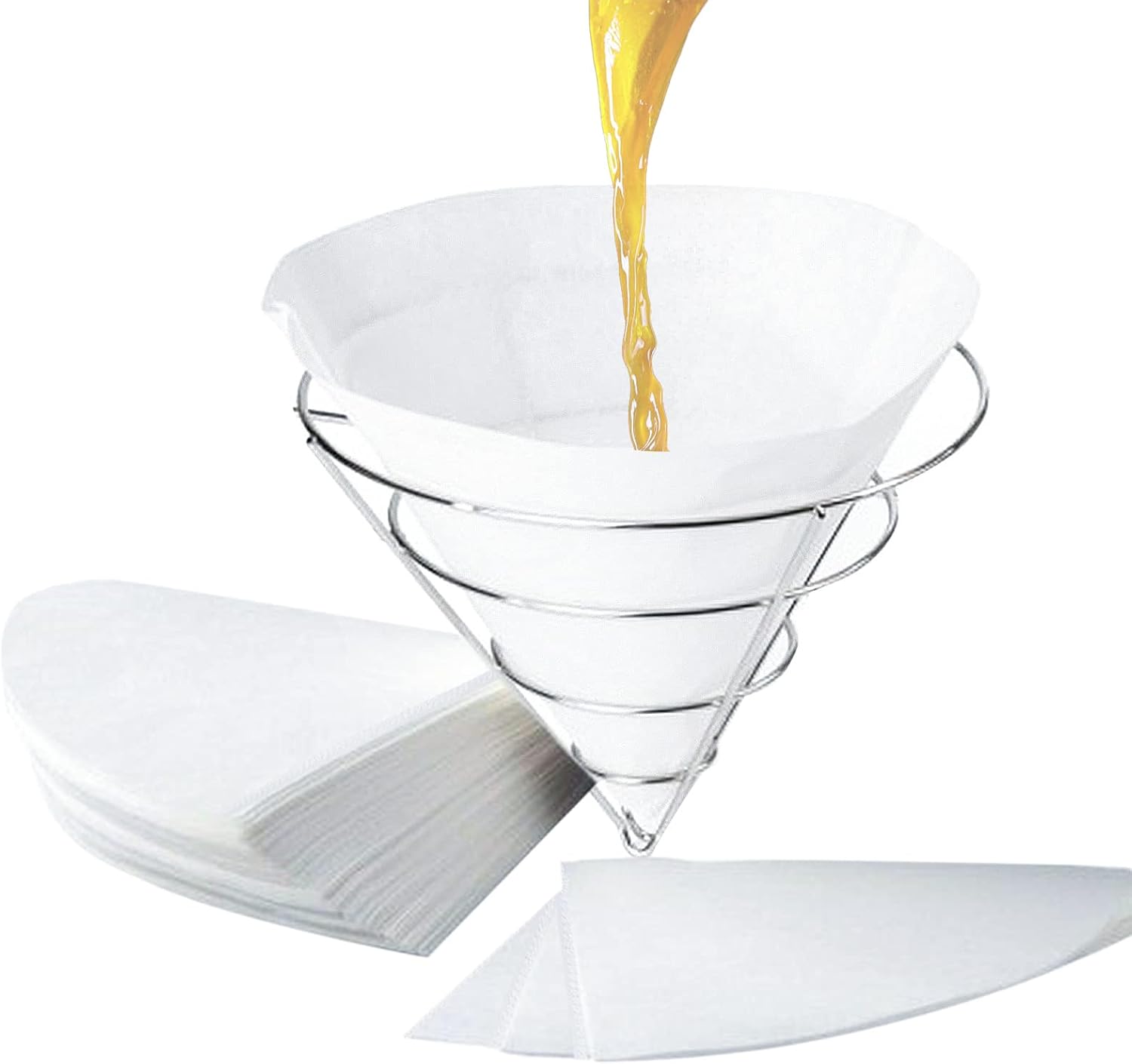 100 Pcs 10" Fryer Oil Filter for Restaurants Kitchen Hotels Cafe ...