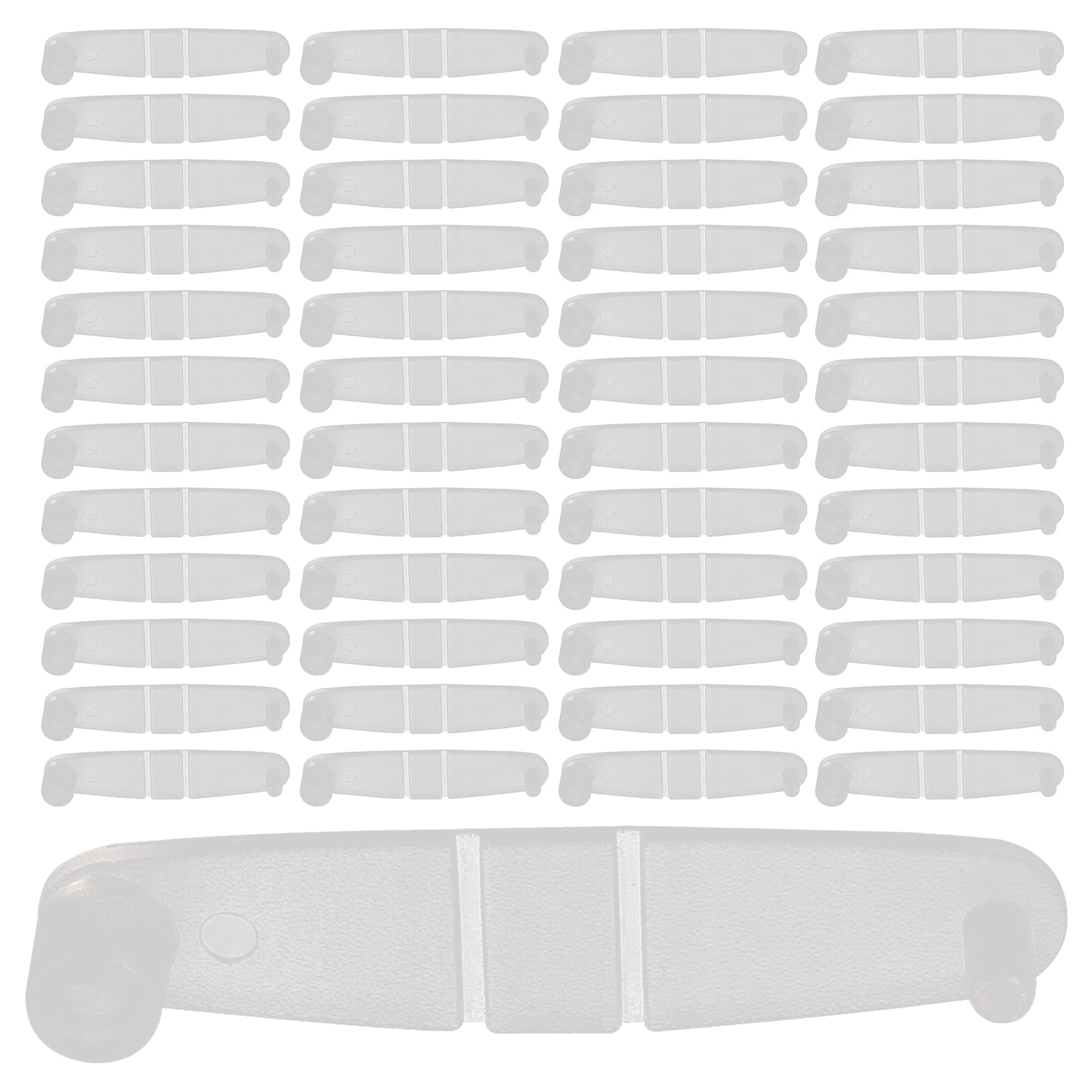 100 Pcs 100pcs Plastic Keychain Clip Clear Acrylic Connector ...