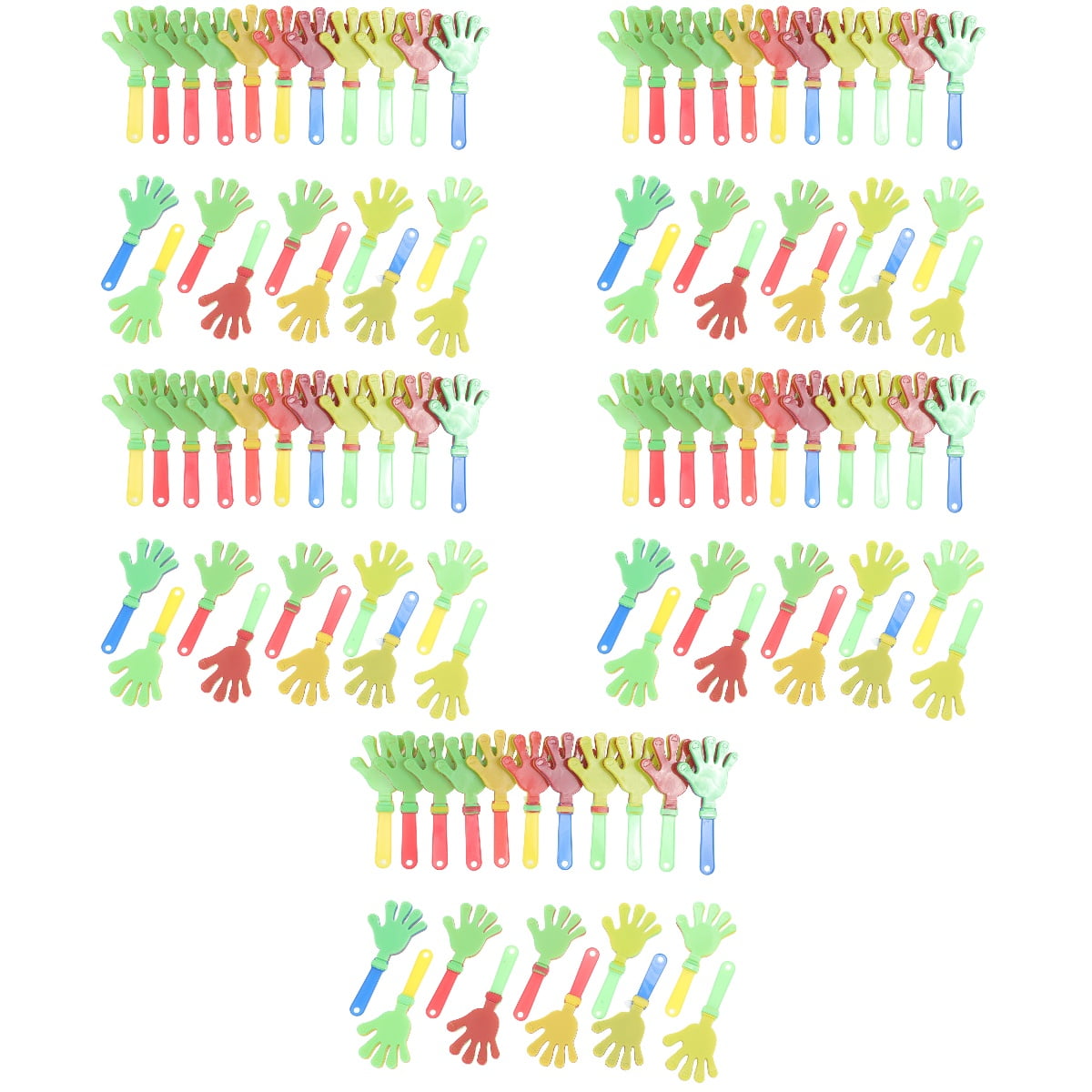 100 Pcs 18CM Hand Clapper Plastic Palm Clapping Device Clapping Hands ...