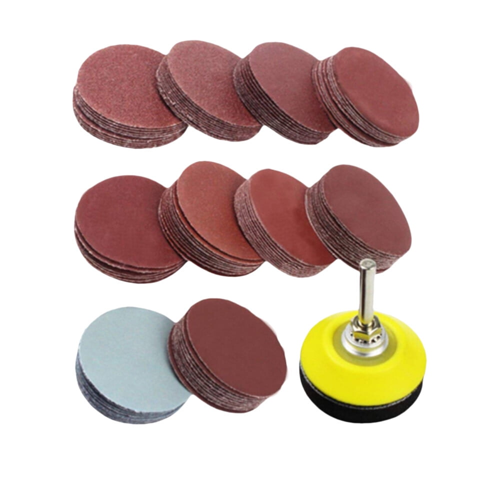 100 Pcs 2 Inch Sanding Discs Pad Kit for Drill Rotary Tools with Backer ...