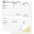 100 Pcs 2 Part Carbonless Maintenance Request Form Book 5.5 x 8.26 Inch ...