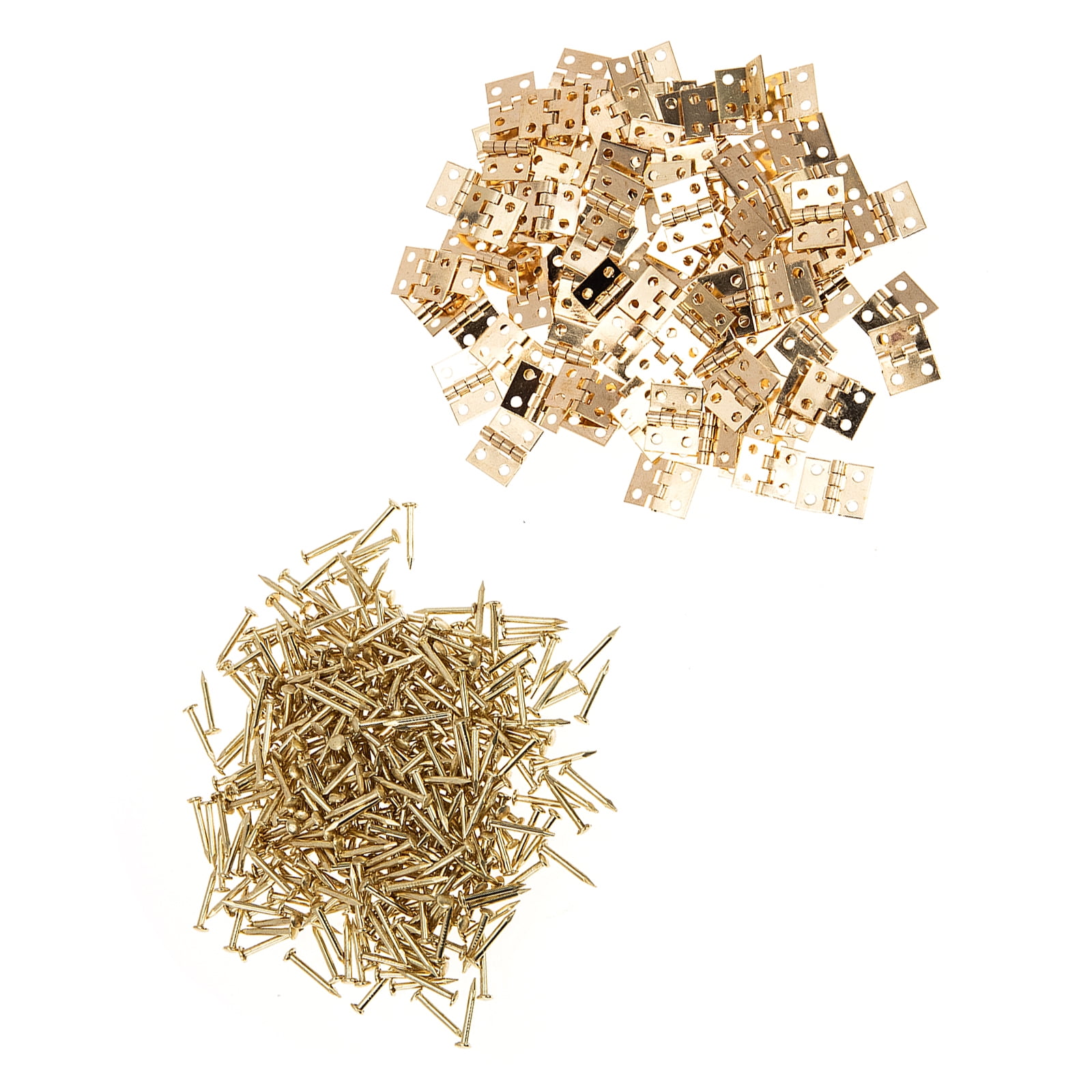 100 Pcs 2 Points Mini Hinge Jewelry Boxes Small Hinge Hinges for Wood ...