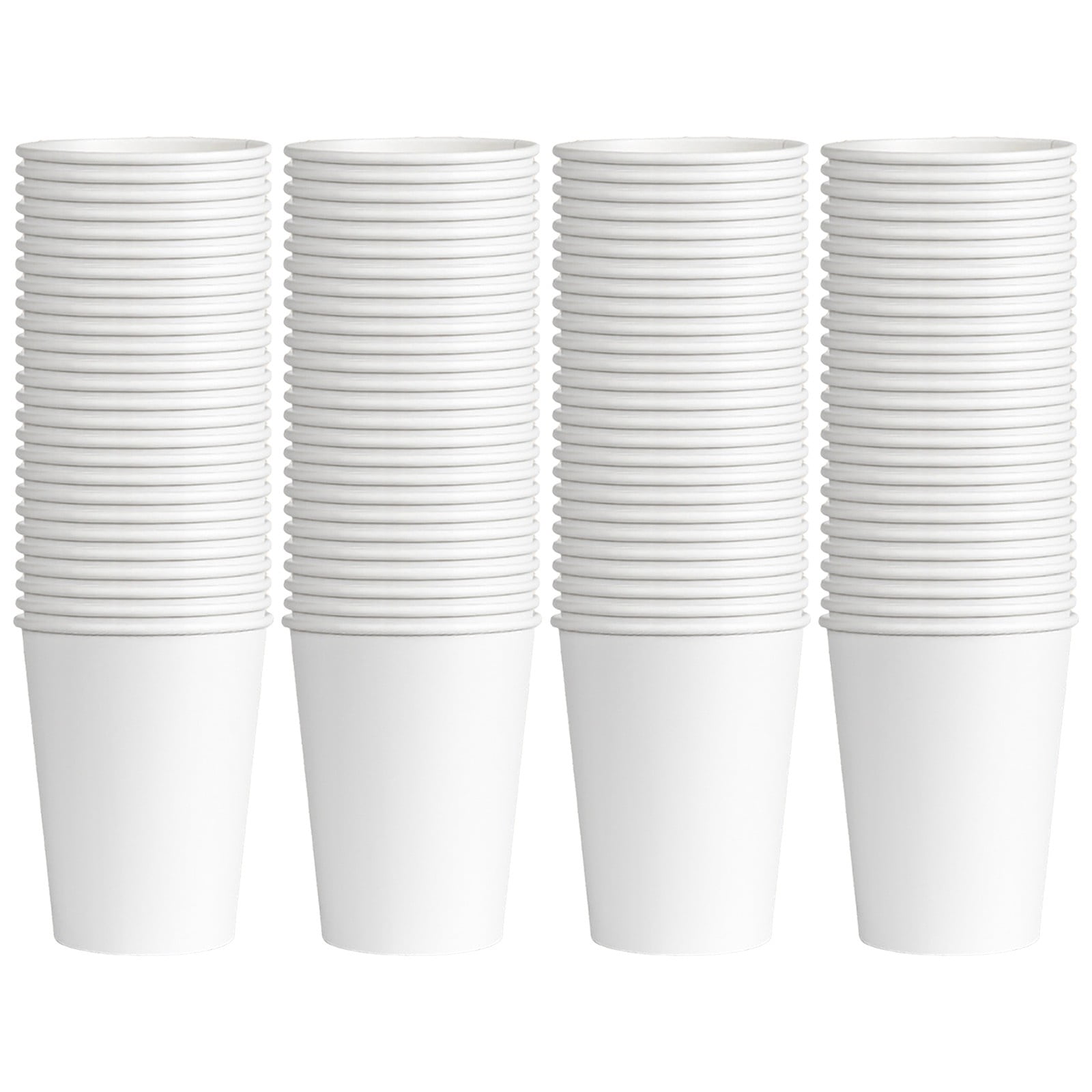 100 Pcs 210ML Disposable Paper Cups, Hot Cold Beverage Drinking Cup for ...
