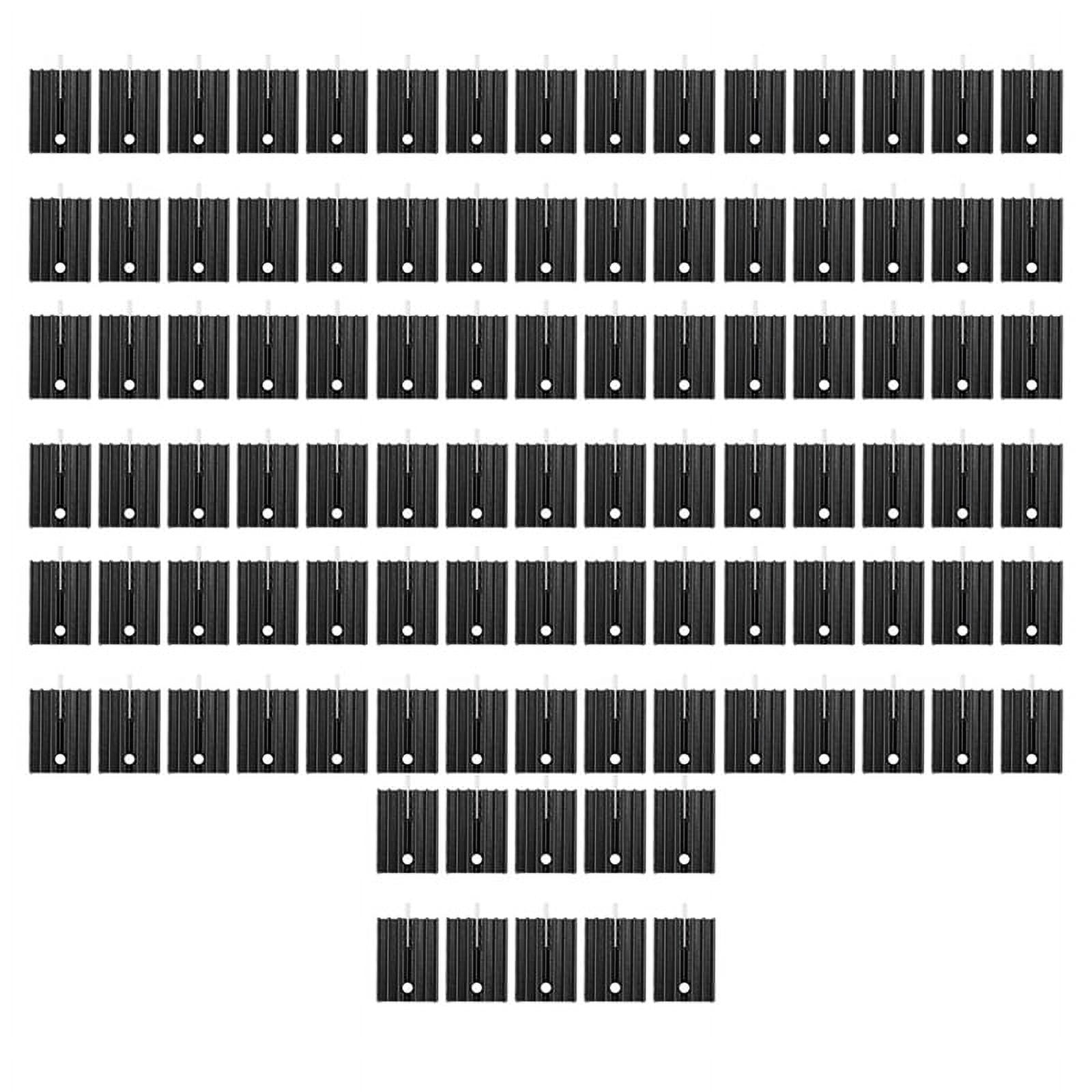 100 Pcs 21X15X11mm Black Aluminum Heat Sink for TO-220 Mosfet ...